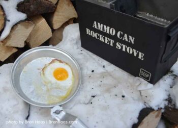 Ammo Can Rocket Stove on Winters Day – Bren Haas